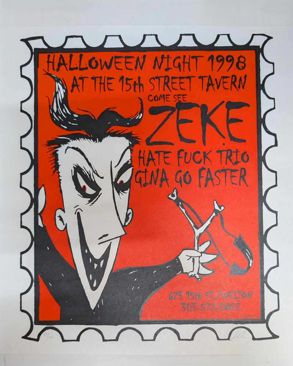ZEKE ORIGINAL CONCERT POSTER – Atomic Art and Music