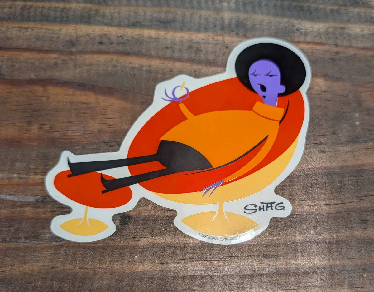 SHAG YEAH MAN STICKER – Atomic Art and Music