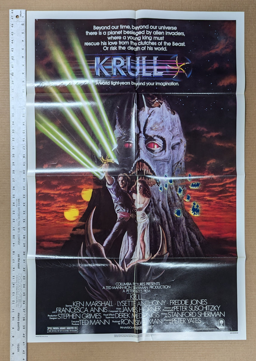 KRULL - FOLDED- original movie poster – Atomic Art and Music