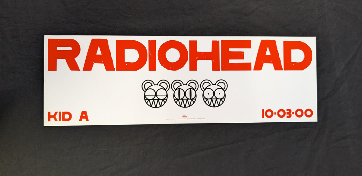 RADIOHEAD KID A RECORD STORE POSTER – Atomic Art and Music