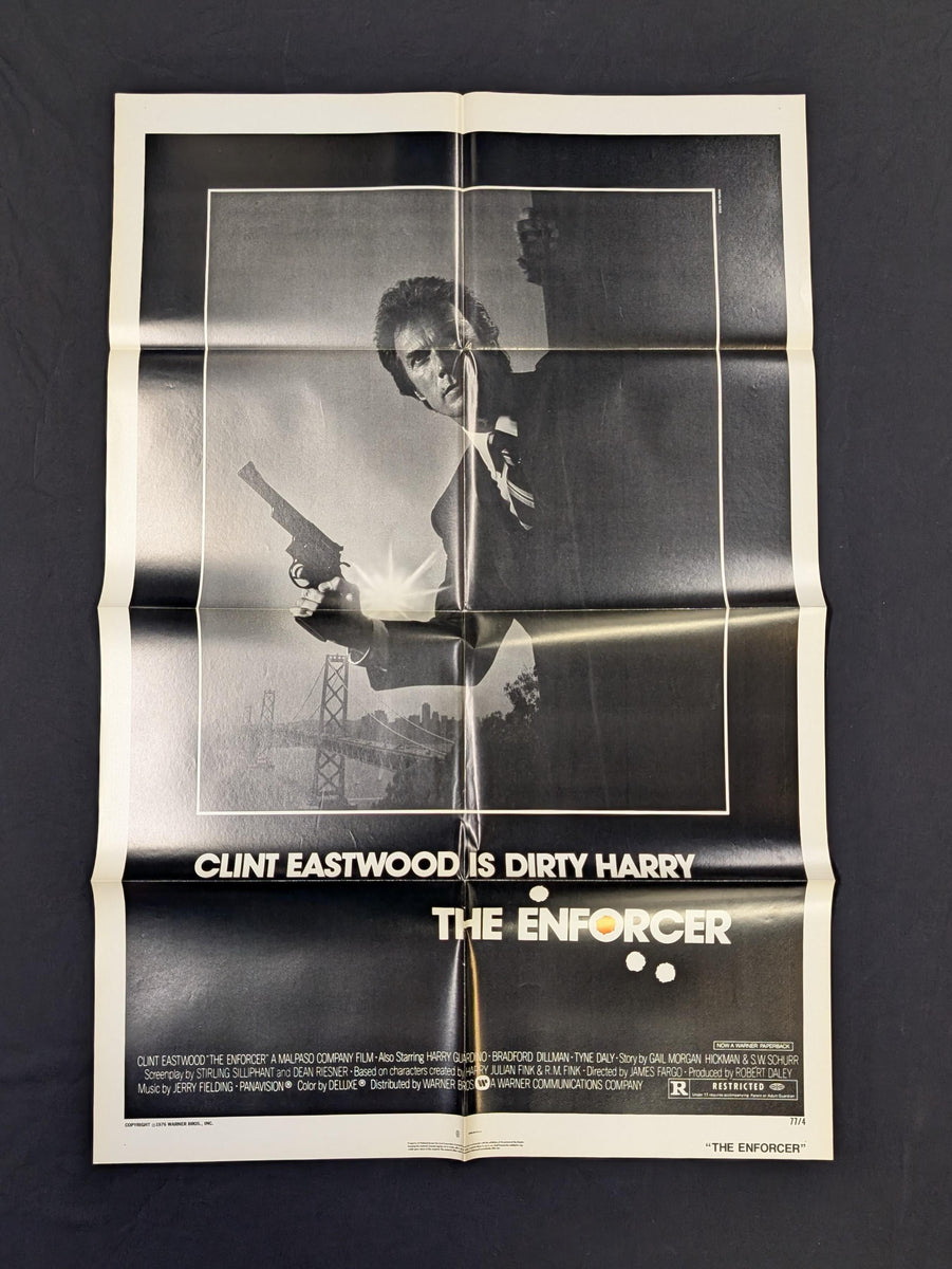 THE ENFORCER - FOLDED- original movie poster – Atomic Art and Music