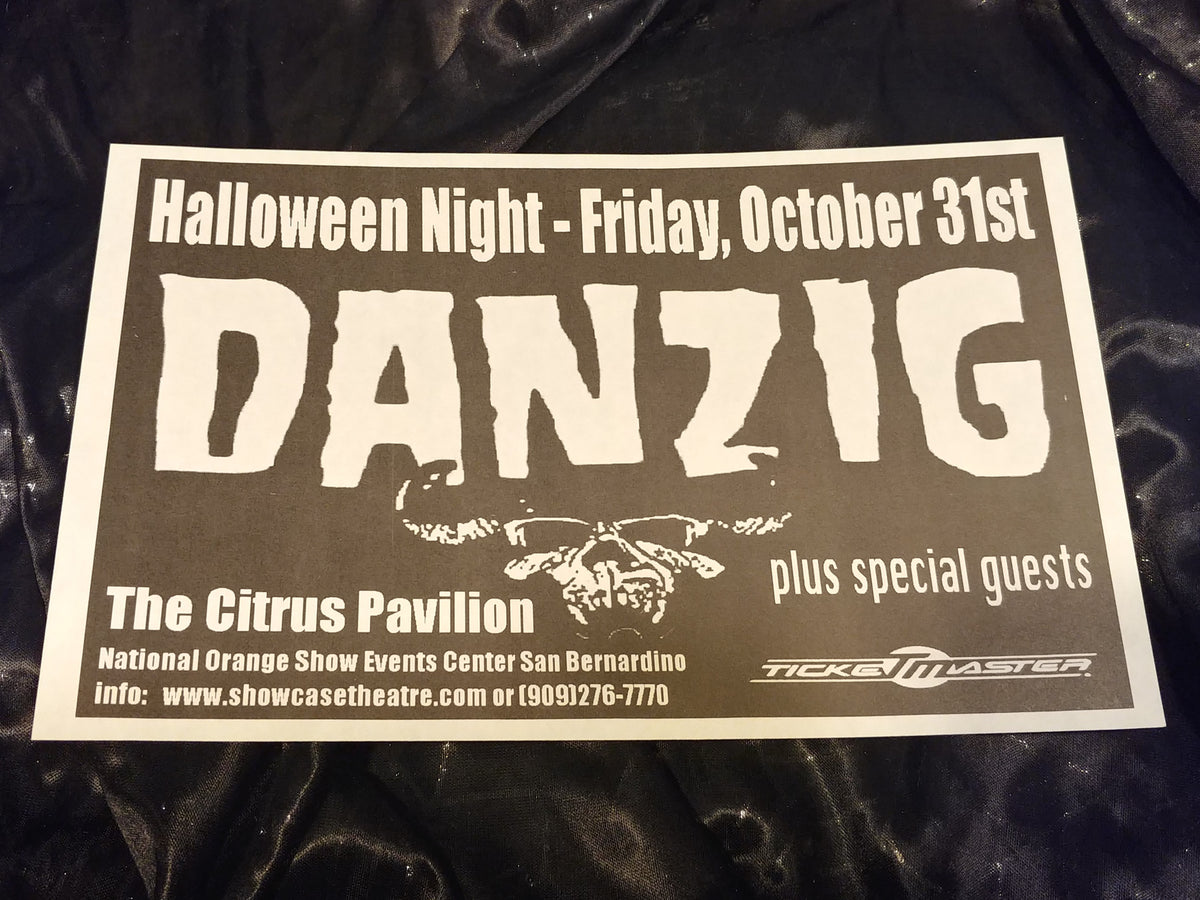 Danzig original show flier – Atomic Art and Music